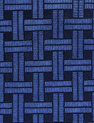 OAK HILL PREMIUM BY DXL Oak Hill Premium Patterned Silk Neck Tie - Blue