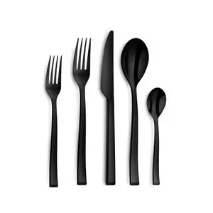 COUZON Side Pvd 5 Piece Place Setting - Black