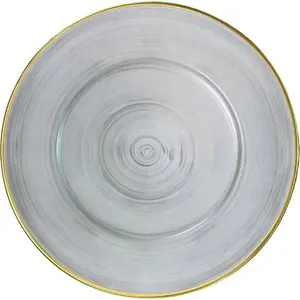 ANNA WEATHERLEY Anna's Charger Plate Brushed Platinum