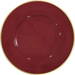 ANNA WEATHERLEY Anna's Charger Plate Crimson
