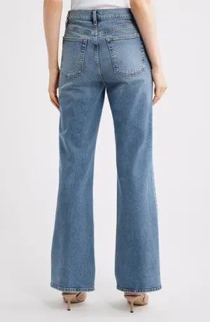 FRAME The Arrow High-waist Bootcut Jeans - Cloudlet