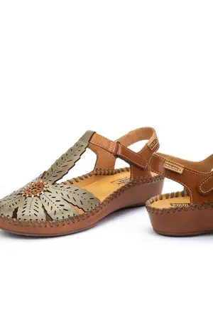 Pikolinos Vallarta T-strap Sandal - Sage