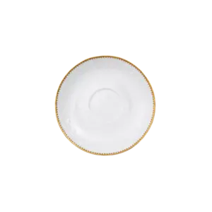 ANNA WEATHERLEY Simply Anna Tea Saucer - White/gold