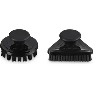 LE CREUSET Set Of 2 Grill Pan Brushes - Shiny Black