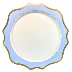 ANNA WEATHERLEY Anna's Palette Charger Plate - Sky Blue