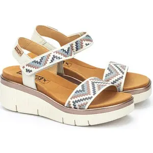 Pikolinos Gomera Platform Wedge Sandals - Nata