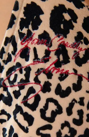 Unique Vintage Shailene Pencil Dress - Brown Leopard Print