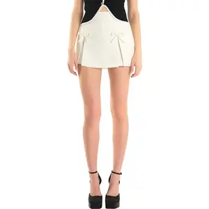 Endless Rose Bow Appliqué Skort