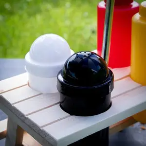 KUCHENPROFI Picnic Condiment Set For Ketchup, Mustard, Salt & Pepper