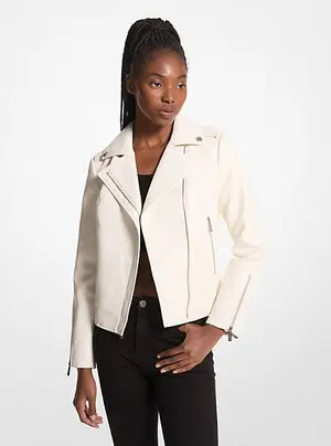 Michael Kors Moto Jacket - White