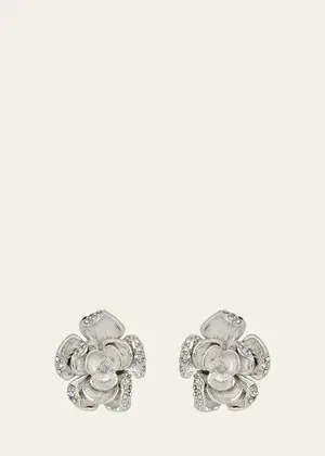 Oscar De La Renta Small Stud Earrings - Crystal