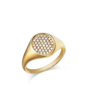 Bloomingdale'S Diamond Signet Ring - Gold
