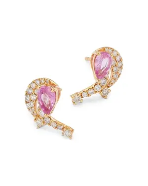 Bloomingdale'S Sapphire & Diamond Earrings