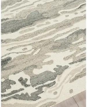 EXQUISITE RUGS Cortero 7156 Area Rug, 6' X 9 - Grey/ivory