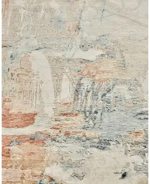 EXQUISITE RUGS Infinity 7132 Area Rug, 6' X 9 - Ivory/blue