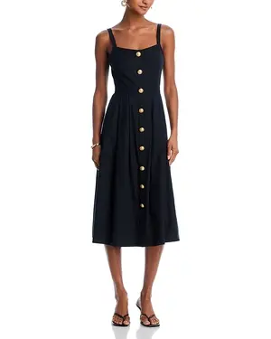 L'Agence Esmeralda Midi Dress