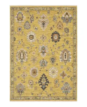 ORIENTAL WEAVERS Lucca 2863g Area Rug, 3'3 X 5 - Yellow