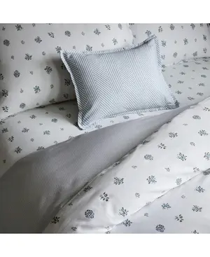 DOMANI HOME Feuille Bluer Linen 4 Piece Set
