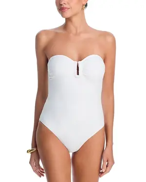 Kobi Halperin Becca One Piece Swimsuit Ivory