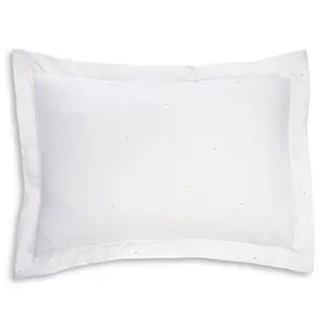 SCHLOSSBERG Daisy Embroidered Blanc Sham, Standard - White