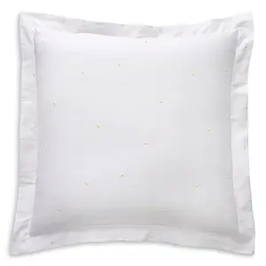 SCHLOSSBERG Daisy Embroidered Blanc Sham, Euro - White