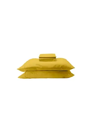 ETTITUDE Cleanbamboo Hemp Linen+ Sheet Set - Honey
