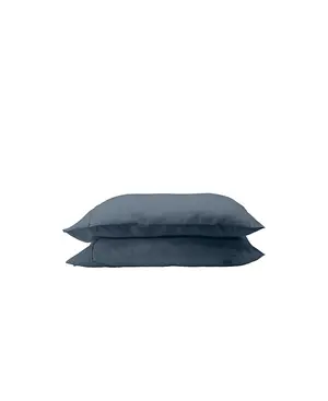 ETTITUDE Cleanbamboo Hemp Linen+ Pillowcase Set - Ink