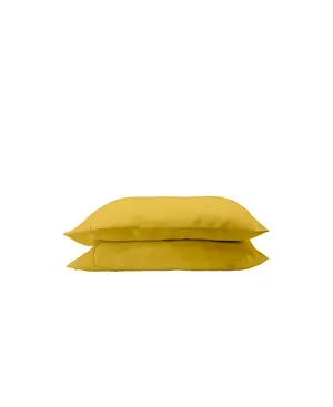 ETTITUDE Cleanbamboo Hemp Linen + Pillowcase Set - Honey