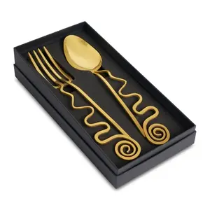 L'Objet Spirale Serving Set - Gold