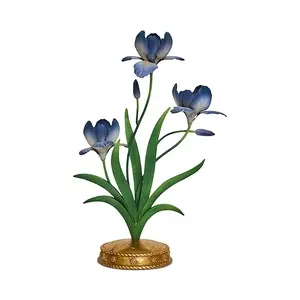 JULISKA Meadow Walk Iris 14 Centerpiece Candelabra - Blue