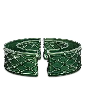 JULISKA Berry & Thread Petite Parterre Garden Half Circle Vase, Set Of 2 - Green