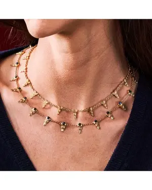 CAPUCINE DE WULF Cleopatra Ra Sunray Collar Necklace