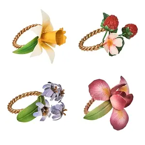 JULISKA Meadow Walk Napkin Rings, Set Of 4 - Assorted