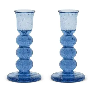 JULISKA Provence 5 Candlestick, Set Of 2 - Blue