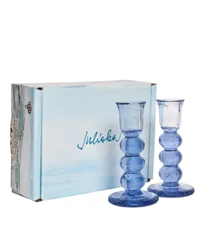 JULISKA Provence 5 Candlestick, Set Of 2 - Blue