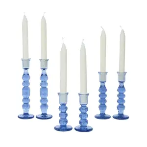 JULISKA Provence 5 Candlestick, Set Of 2 - Blue
