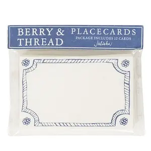 JULISKA Berry & Thread Place Cards, Set Of 12 - Chambray