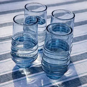 JULISKA Amalia Acrylic Large Tumbler, Set Of 4 - Blue