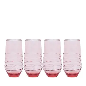 JULISKA Amalia Acrylic Large Tumbler, Set Of 4 - Blush