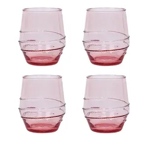 JULISKA S Amalia Acrylic Small Tumbler, Set Of 4 - Blush