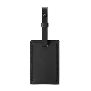 CARL FRIEDRIK Carl Friedrik Leather Luggage Tag Black