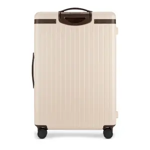 CARL FRIEDRIK The Large Check In Zip Spinner Suitcase - Sand/chocolate