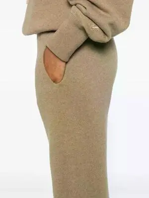 JIL SANDER Knitted Track Pants - Brown
