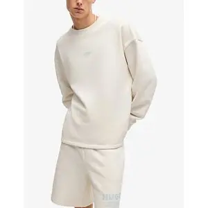 Hugo Brand-print Cotton-jersey Sweatshirt