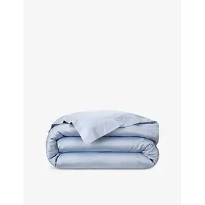 YVES DELORME Triomphe Cotton Duvet Cover - Celeste