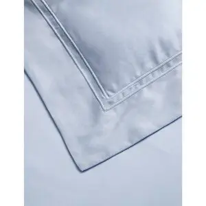 YVES DELORME Triomphe Cotton Duvet Cover - Celeste