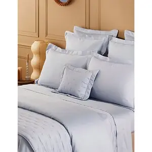 YVES DELORME Triomphe Cotton Flat Sheet - Celeste