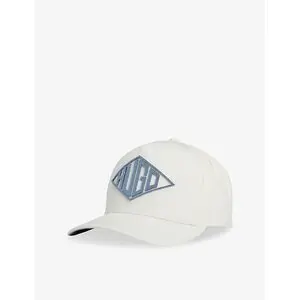 Hugo Curved-peak Branded Cotton Cap - Natural