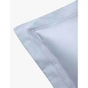 YVES DELORME Triomphe Oxford Cotton Pillowcase 50cm X 75cm - Celeste