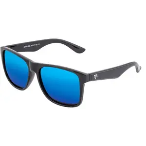 SIXTY ONE Solaro Polarized Wayfarer Sunglasses - Black/blue